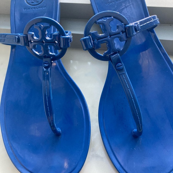 Tory Burch | Shoes | Tory Burch Jelly Flats Royal Blue | Poshmark